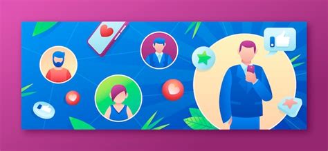 Free Vector Gradient Facebook Group Cover Illustration