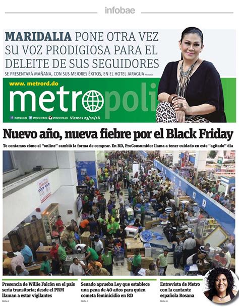 Metropoli República Dominicana Viernes 23 De Noviembre De 2018 Infobae