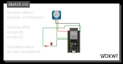 POTENCIOMETRO THINGSPEAK Wokwi ESP32 STM32 Arduino Simulator