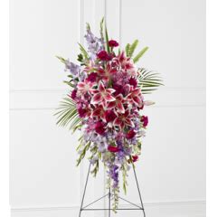 The Tender Touch Standing Spray Freds Flowers And Ts
