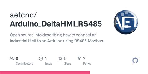 Github Aetcnc Arduino Deltahmi Rs485 Open Source Info Describing How To Connect An Industrial