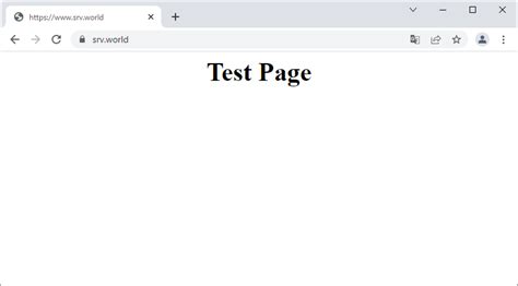 AlmaLinux 9 Apache Httpd Configure SSL TLS Server World