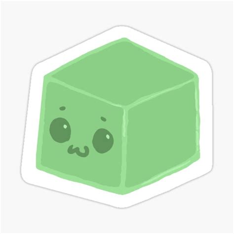 Cute Minecraft Slime Sticker For Sale By Autumnram05 Redbubble