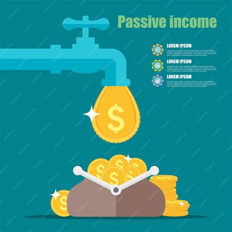Notion De Revenu Passif Illustration Vectorielle De Dessin Animé
