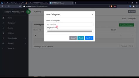 Game Result Matrix System Project In Php With Source Code And Report