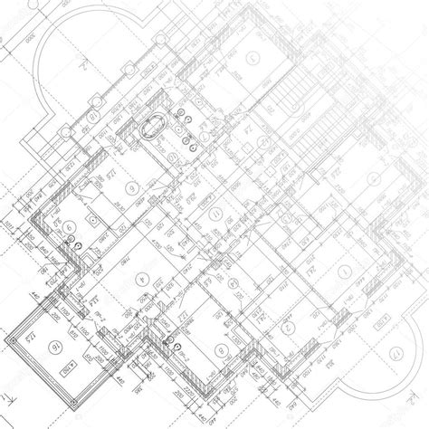 Architectural Background Part Of Architectural Project Architectural Plan Technical Project