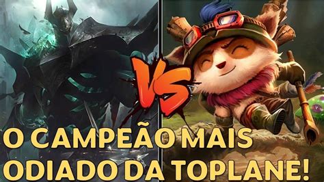 MACETANDO O CAMPEÃO MAIS ODIADO DO TOP MORDEKAISER VS TEEMO LEAGUE OF
