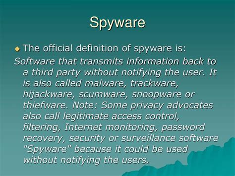 PPT What Is Spyware PowerPoint Presentation Free Download ID