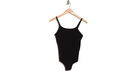 Spanx Cami Thong Bodysuit In Black Lyst