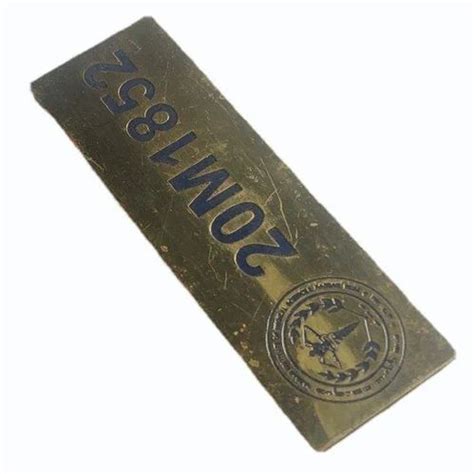 Pin Badge Golden Bronze Rectangular Chest Badges At Rs 100 Piece In