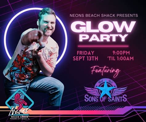 Sons Of Saints Massive Glow Party Presented By Neons Beach Shack