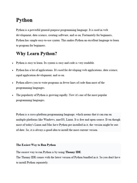 Python Notes Pdf