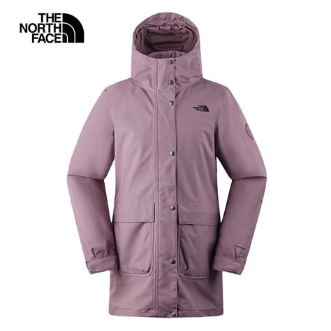 【the North Face 官方旗艦】北面女款紫色dryvent防水透氣保暖連帽三合一外套｜81s5luo 外套 Yahoo奇摩購物中心
