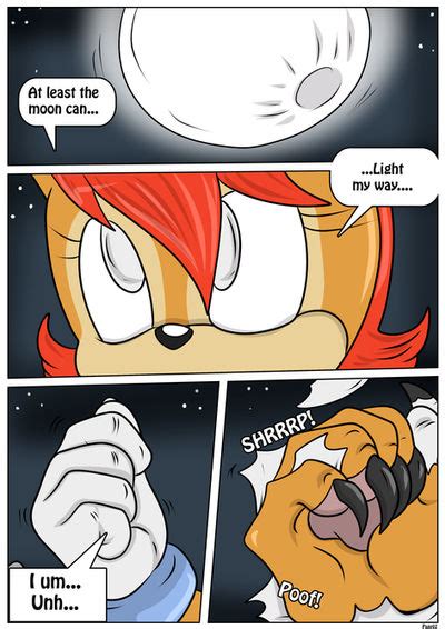 Sallywolf Sally Acorn Werewolf Transformation P2 By Brossette On