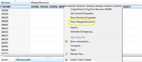 Java Can Subclipse Show History Of Merged Branches Stack Overflow