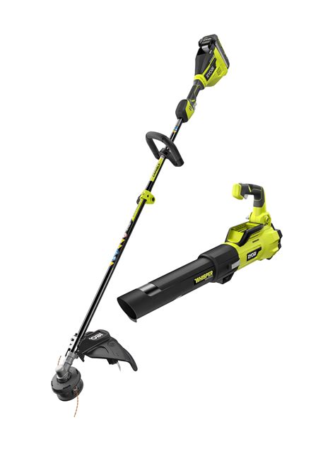 RYOBI 40V Cordless Battery Attachment Capable String Trimmer And Leaf