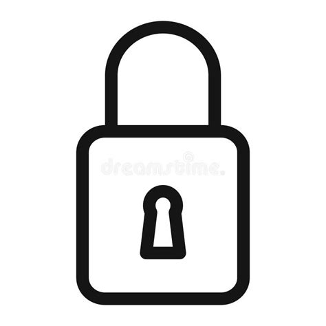 Lock Icon Perfect For Security And Data Privacy Stock Vector