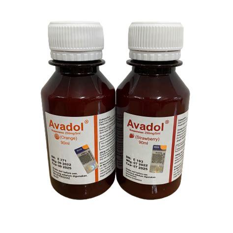 AVADOL 250MG 5ML SUSPENSION 90ML PARACETAMOL STRAWBERRY Sabahcarepharma