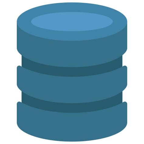 Database Juicy Fish Flat Icon