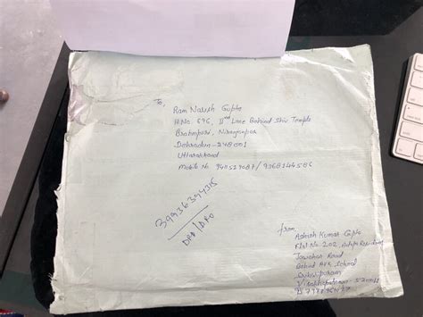 Blue Dart Express — Re Consignees Address Incompleteincorrect