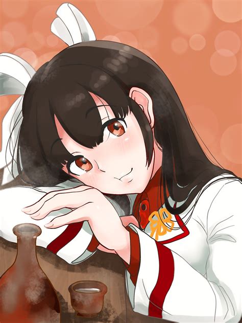 壁纸 动漫女孩 Hiyou Kancolle Kantai系列 长发 黑发 艺术品 数字艺术 粉丝艺术 1024x1366
