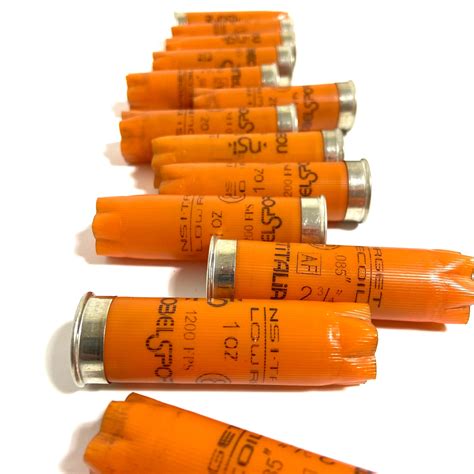 Orange Empty Nobel Shotgun Shells 12 Gauge Used Fired Hulls 12ga