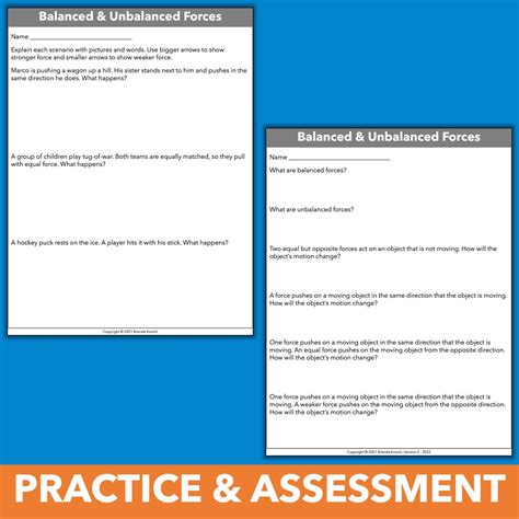 How To Teach Balanced And Unbalanced Forces Experiments