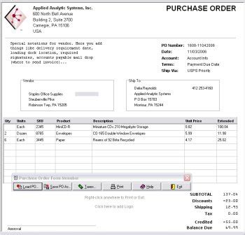 Purchase Indent Meaning Format