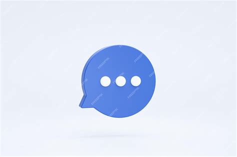Premium Photo Chat Bubble Message Speech Dialog Icon Symbol 3d Rendering