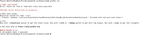 Java Execution Failed For Task Run Process Commandfinished