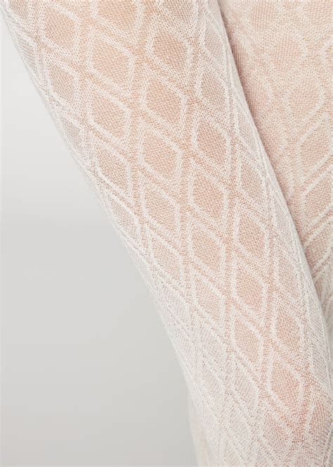Diamond Patterned Cashmere Tights Calzedonia