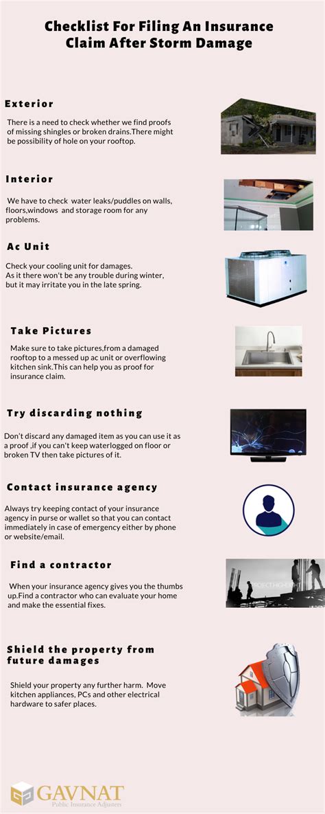Checklist For Filing An Insurance Claim After Storm Damage By