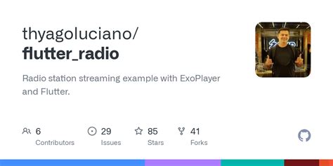 Github Thyagoluciano Flutter Radio Radio Station Streaming Example With Exoplayer And Flutter