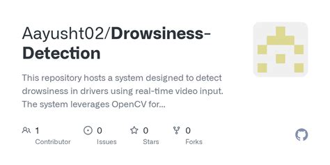 Github Aayusht02drowsiness Detection This Repository Hosts A System