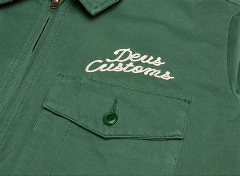 DEUS EX MACHINA PLEASURES WORK JACKET WORK GREEN