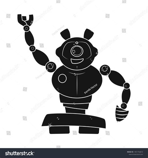 Bitmap Design Of Robot And Factory Symbol Set Royalty Free Stock