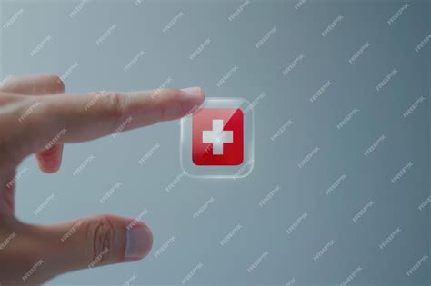 Premium Photo Emergency First Aid Button Pressed Repeatedly
