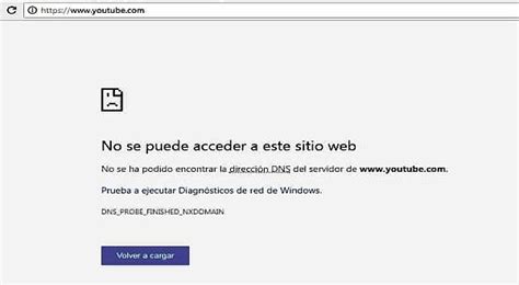 No se puede acceder a este sitio web SOLUCIÓN