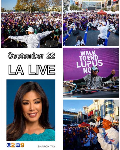 Walk To End Lupus At La Live W Cbs News Anchor Sharon Tay Dion Jackson