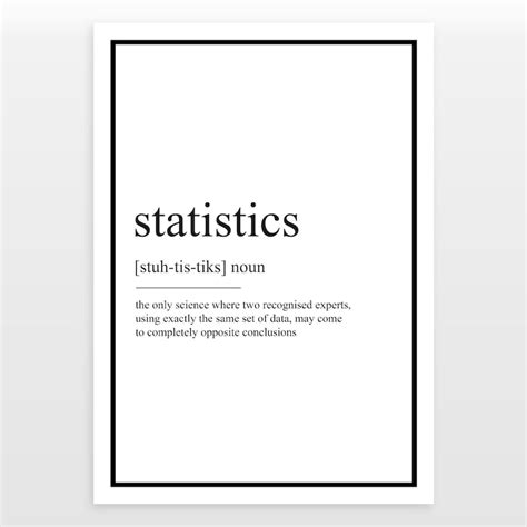 Statistics Poster Etsy