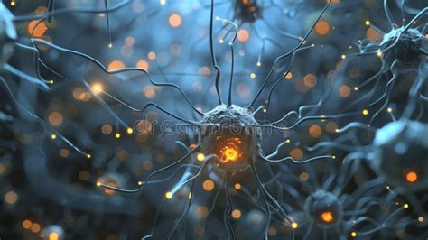 Ai Machine Learning Visualization As Human Brain Neurons As Big Data Network Connection Stock