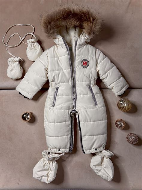 Комбинезон трансформер утепленный детский с варежками и пинетками Девочки Мальчики размер 86