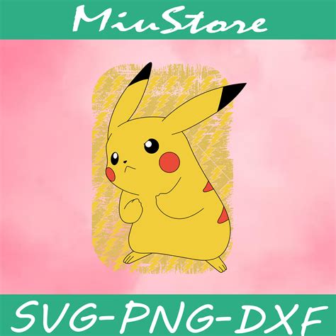 Pikachu Svg Png Dxf Cricut Inspire Uplift