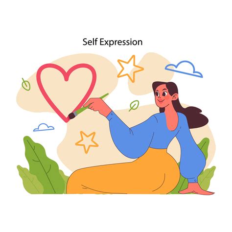 Self Expression Concept Flat Vector Illustration 41176146 Vector Art