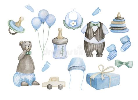 Items For Babies Watercolor Blank For Creating Metrics Posters Etc