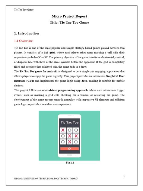 mad project tic tac toe game pdf user interface android