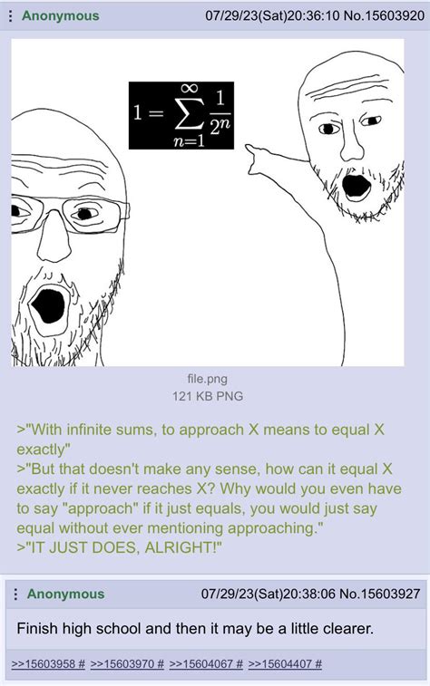 Anon Asks A Math Question Rgreentext