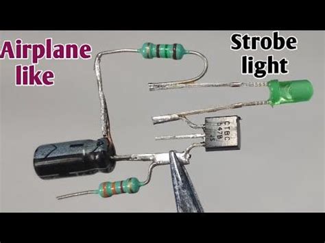 Strobe Light Effect With 1 Transistor Electronics Projects Diy Electronic Circuit Projects