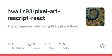 Github Hwallis93pixel Art Rescript React Pixel Art Implementation