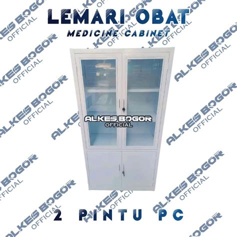 Jual Lemari Obat 2 Pintu Besi Pc Cabinet Medicine Medis Rumah Sakit